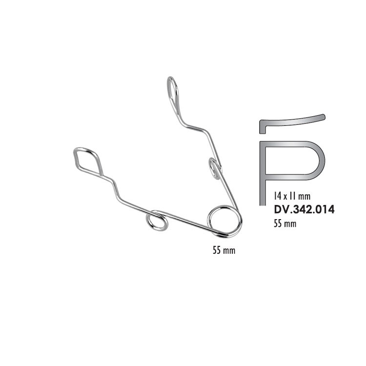 Cheek retractor small wire blade, 55mm - Falcon Medical