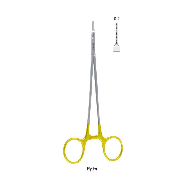 Falcon-Grip Needle holder Ryder-Micro 180mm TC - Falcon Medical