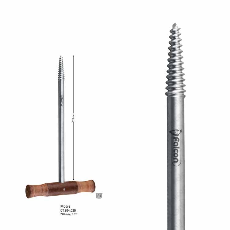 Extractor femoral head Moore 220mm/240mm - Falcon Medical