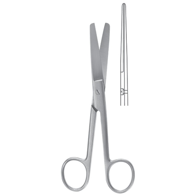 Scissors Falcon-Standard blunt/blunt straight 145mm - Falcon Medical
