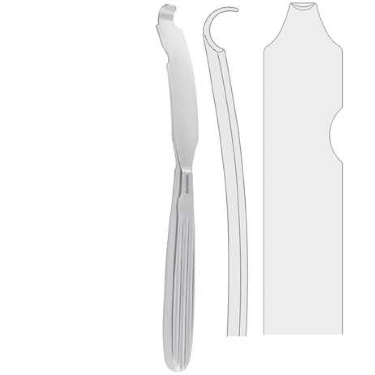 Retractor medial ramus Hargis left 195mm - Falcon Medical