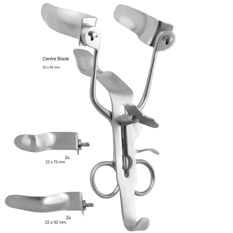 Alan parks anal retractor complete set 140mm - Falcon Medical