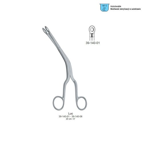 Luc nasal turbinate forceps oval shape small 200mm - Falcon Medical